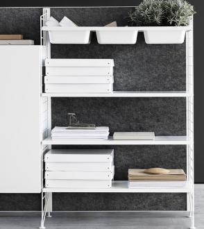 Panneau arrière - System String Works - blanc/gris TU - String | BLOU